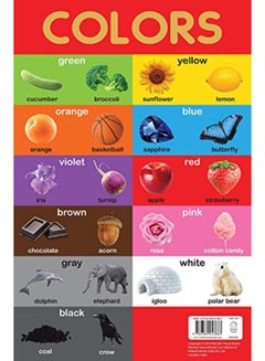 Colors Chart - Early Learning Educational Chart For Kids: Perfect For ...