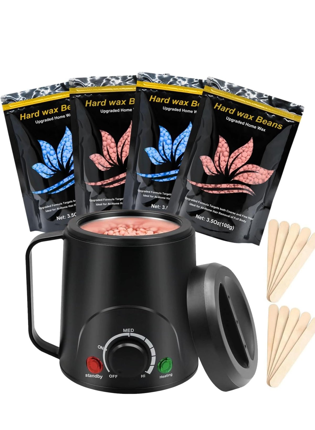 Joyeworld Wax Warmer, Mini Waxing Kit Wax Warmer for Hair Removal ...