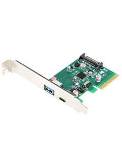 Thoraya PCI-E to 2-port USB 3.1 Type A + Type C Riser Card Expansion ...