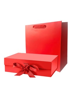 Generic Gift Box 26 * 19 * 8cm with Ribbon and Magnetic Closure with ...