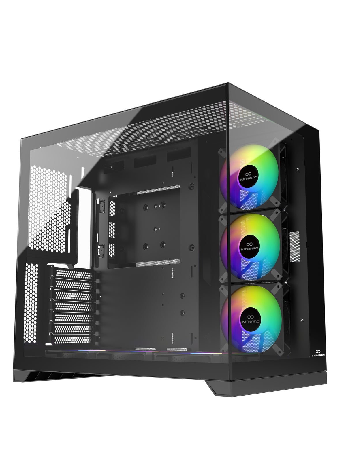 INFINIARC Infiniarc Cube Flow XL Case with 6 RGB Fans - Premium Gaming ...