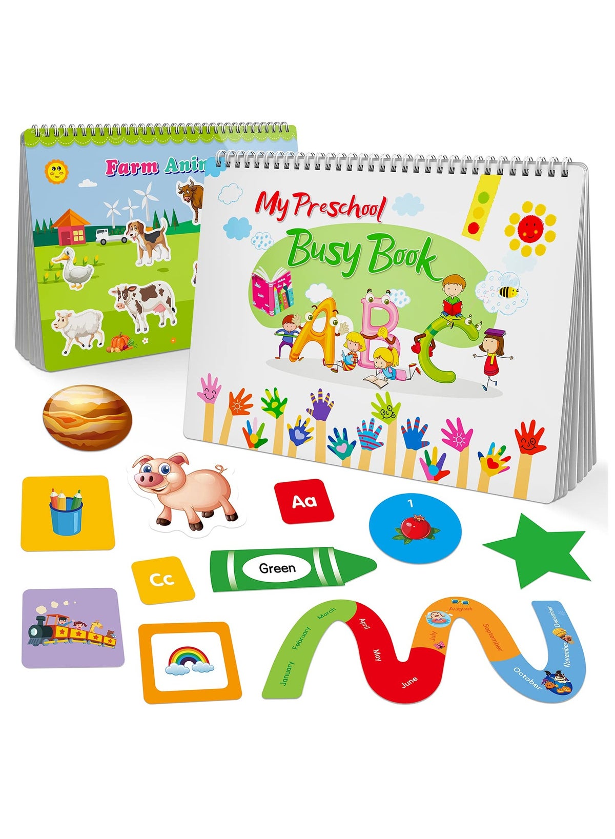 SYOSI Busy Board Activity Books Toddler Toys for 1 2 3 4 Year Old Boys ...