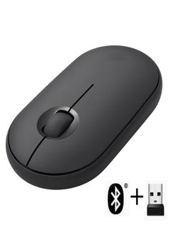 EZdenK M350 Wireless Mouse, Bluetooth Or 2.4 GHz With USB Mini-Receiver ...