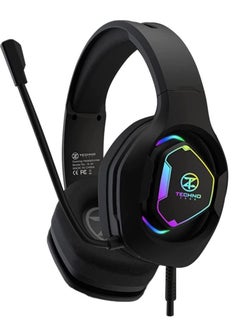 Techno Zone Techno Zone K61 Gaming Headphones 3.5mm 1 Jack with USB Lighting Mic Egypt | Cairo, Giza