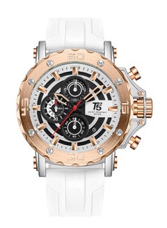 T5 T5 Men's Chronograph Silicone Strap Watch H3865G-WHTRG KSA | Riyadh ...