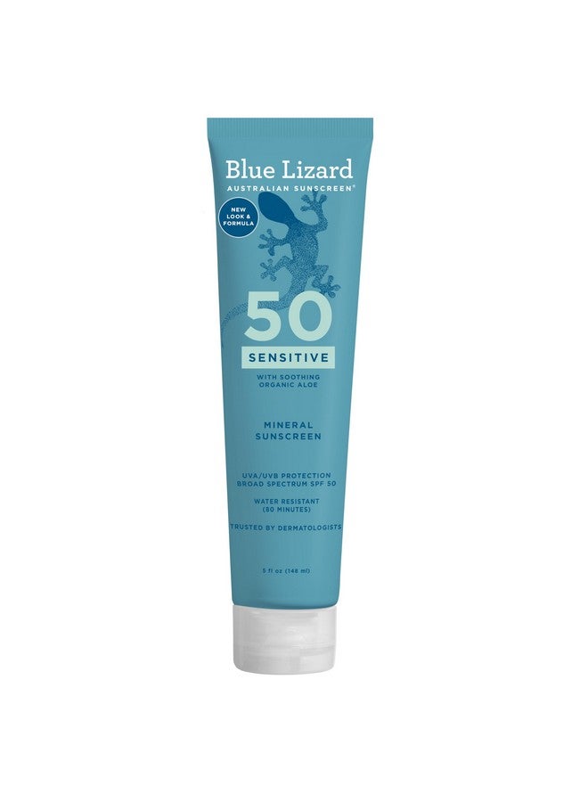 BLUE LIZARD BLUE LIZARD Sensitive Mineral Sunscreen with Zinc Oxide 50 ...