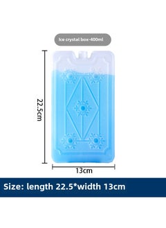 Generic Reusable Blue Ice Brick Box for Cooling 400ml ice board without ...