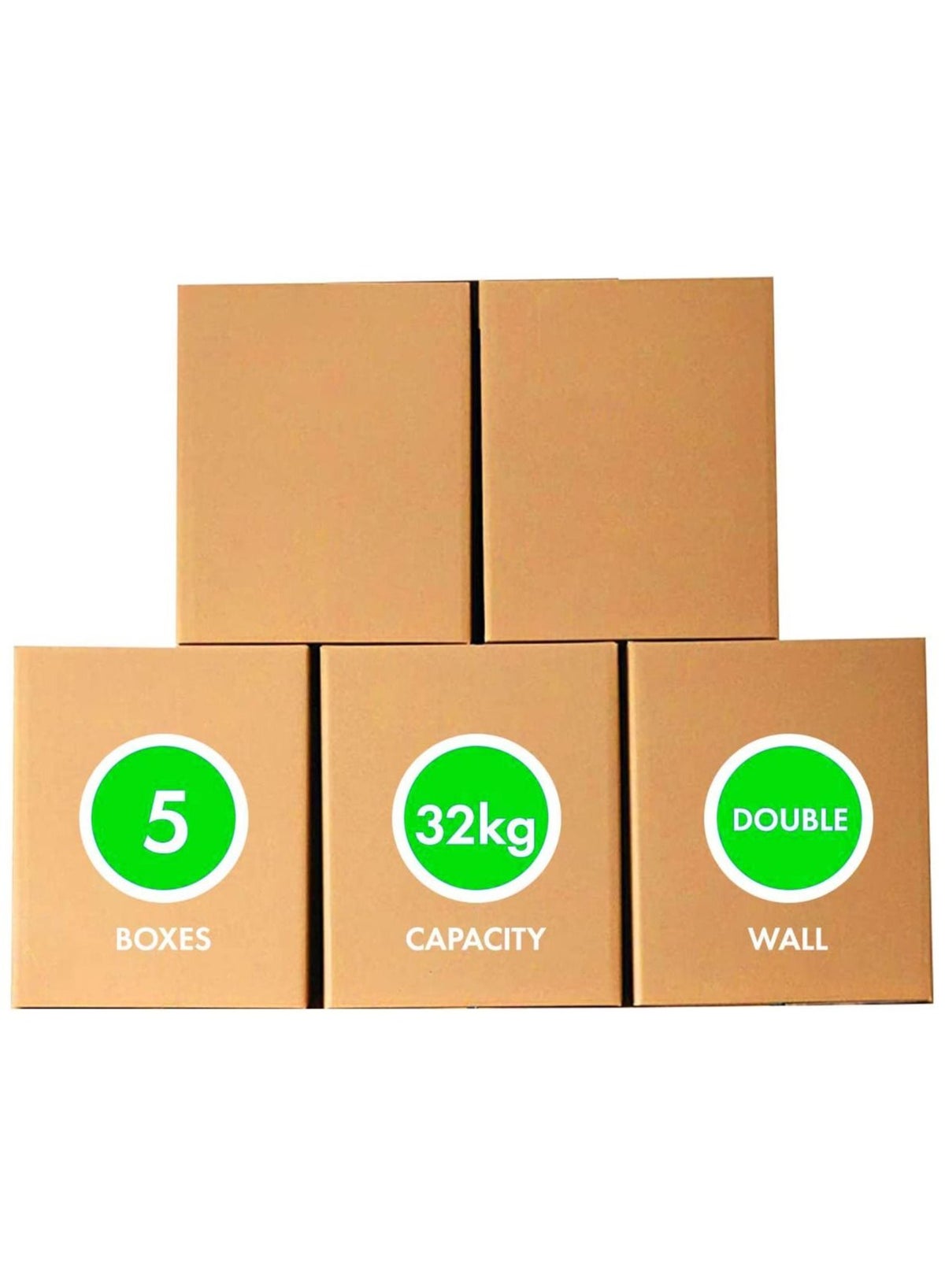 Generic 5xPack Carton Box For Moving Shipping And Packing 45x45x75 cm ...