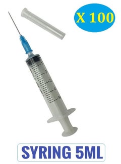 Generic Pack Of 100 Medical Disposable Syringe 5ml With Needle | Best Price KSA | Riyadh, Jeddah