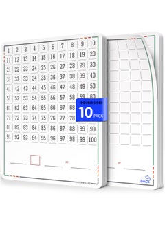 Scribbledo Dry Erase Number Chart For Students 9”X12” Small White Board ...