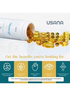 USANA BiOmega Fish Oil Supplement with Omega 3 Fatty Acids to Support ...