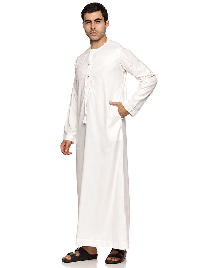 U.S. ELK Mens's Long Sleeve Emirati Kandura | Islamic Dishdasha Jubba ...