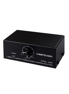 LYNEPAUAIO B063 1 In 4 Out Audio Signal Distributor Stereo Signal ...