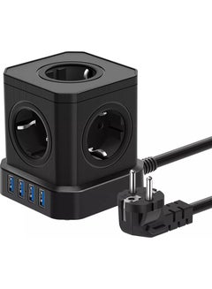 Generic Socket Cube Power Strip Cube 5-Way with 4 USB Chargers UAE ...