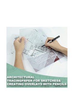 Terabyte Tracing Paper 8.5x11 inch, 100 Sheets Transparent Vellum Paper ...