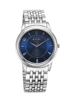 TITAN Karishma Zing Quartz Analog Blue Dial Stainless Steel Strap Watch ...