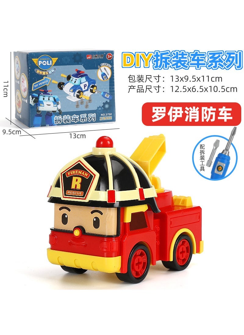 Authentic POLI Transforming Police Car Robot Model 3750 Roy disassembly ...