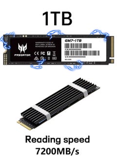 تسوق Predator و1TB 7200MB/s SSD PCIe NVMe Gen4 M.2 2280, Internal Solid ...