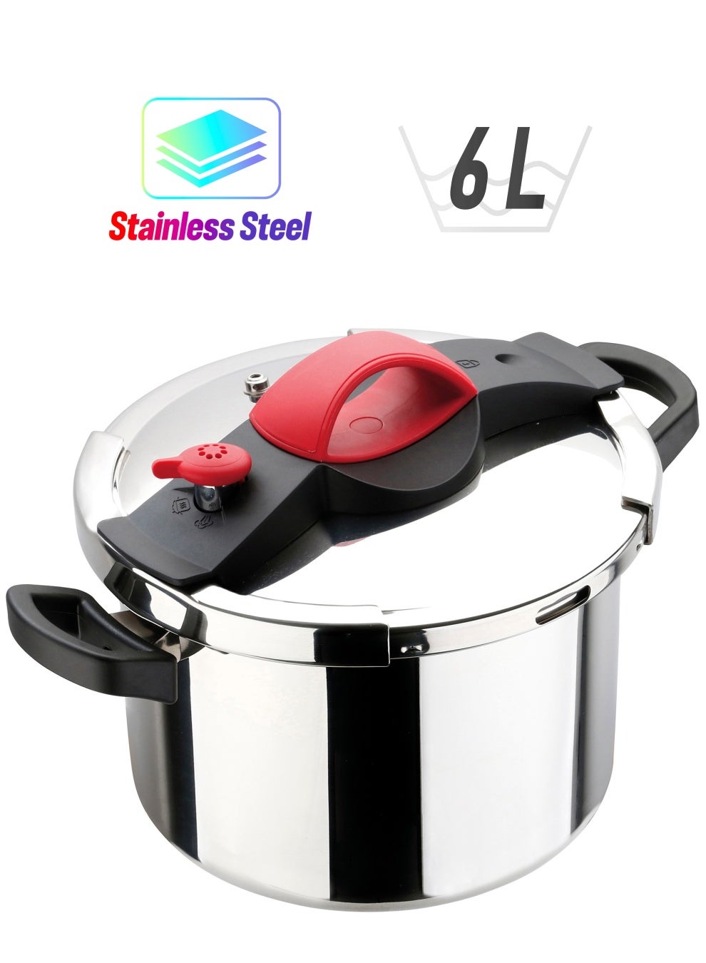 SITRAM 6Liters French Sitram pressure cooker 6 liters + Stainless steel ...