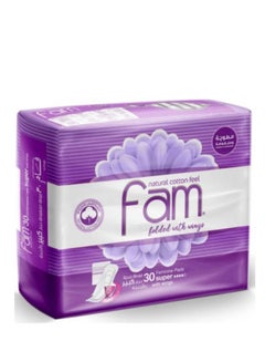 Fam Fam Large Sanitary Pads with Wings 30 Pads | Best Price KSA ...