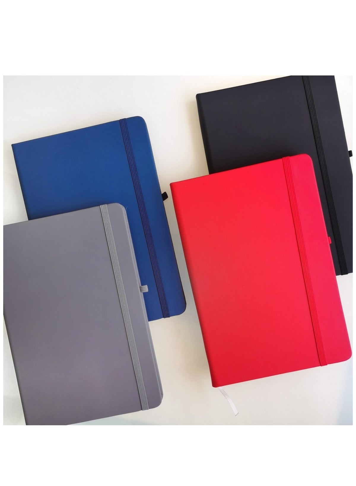 Generic 4-Piece A5 Size Hardcover Notebooks With Elastic Closures ...