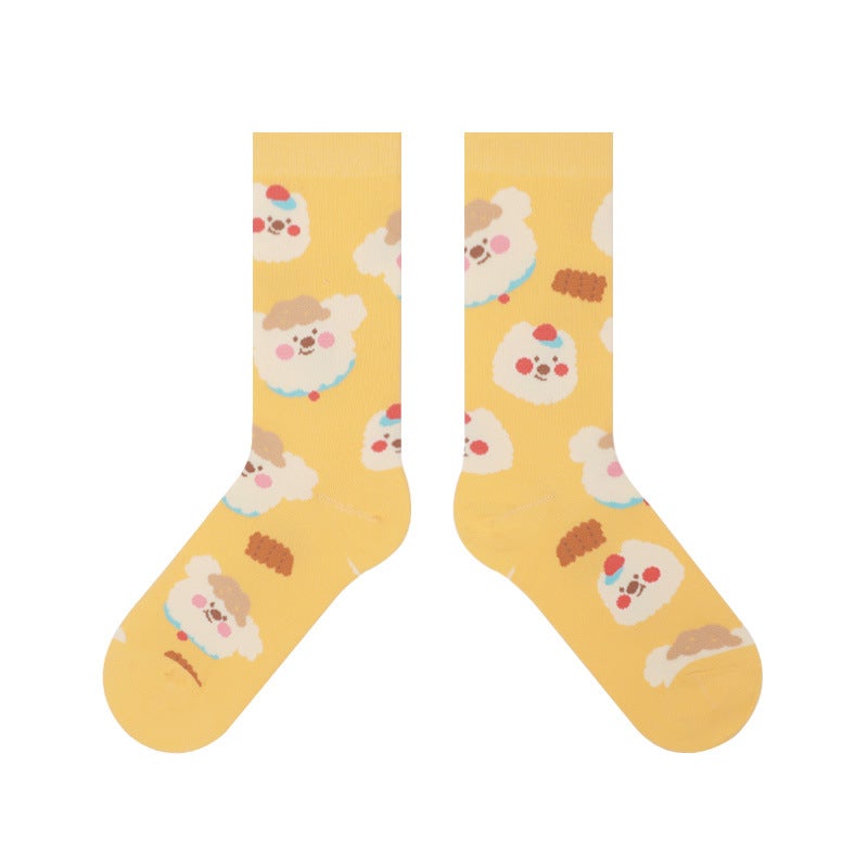 Generic 2024 New Socks Women'S Cartoon Avatar Cute Korean Version ...