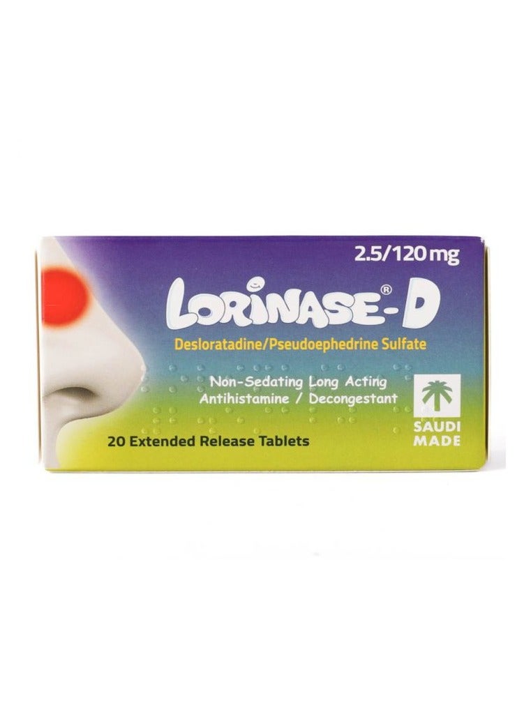 LORINASE Lorinase-D 2.5/120 Mg Tab 20S | Best Price UAE | Dubai, Abu Dhabi