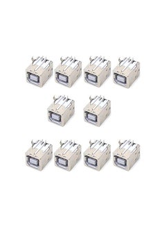 Generic 10 Pcs USB Female Type-B Jack 4-Pin 90 Degree PCB DIP Socket ...