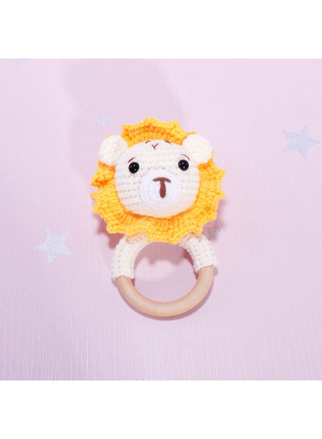 Generic Baby Toy Knitted Hand Bell Rabbit Doll Handmade Pacifier Chain ...