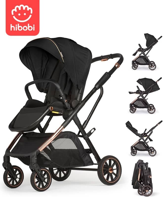 hibobi Reversible Baby Pushchair | Suitable for 0-48 Months | One-Hand ...