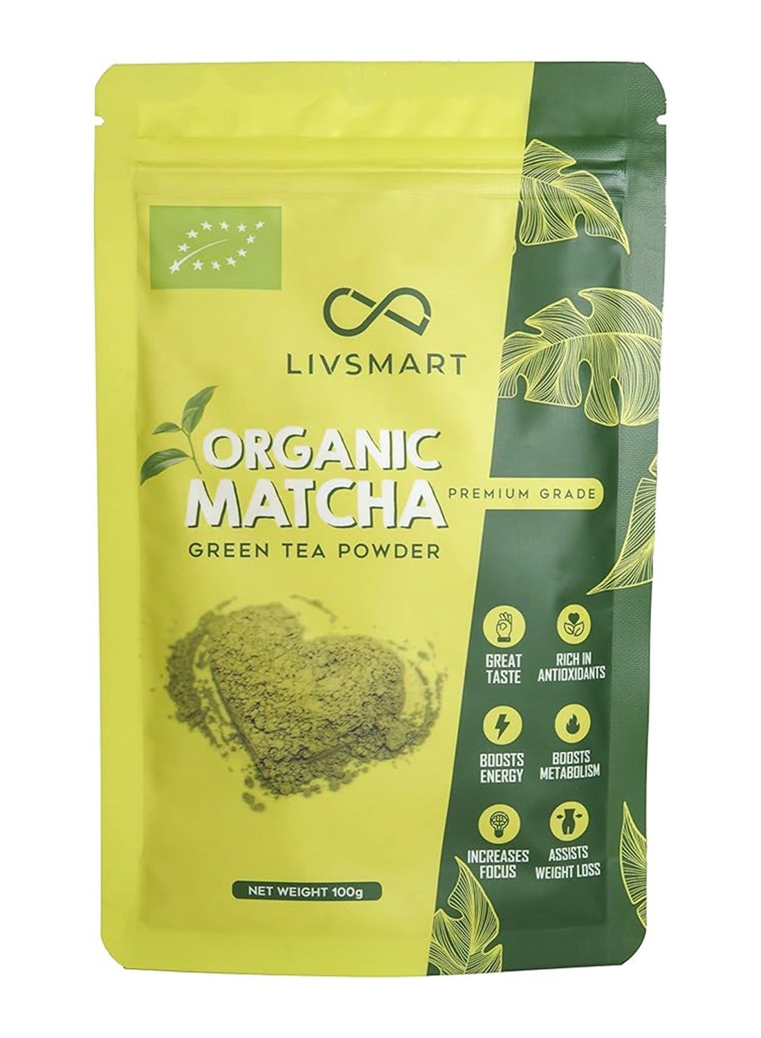 LIVSMART Organic Matcha - Green Tea Powder 100g | Best Price UAE ...