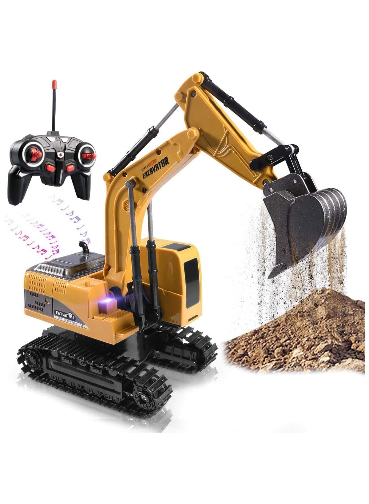 Generic RC Excavator Toy,Mini Excavator Remote Control,2.4Ghz Truck ...