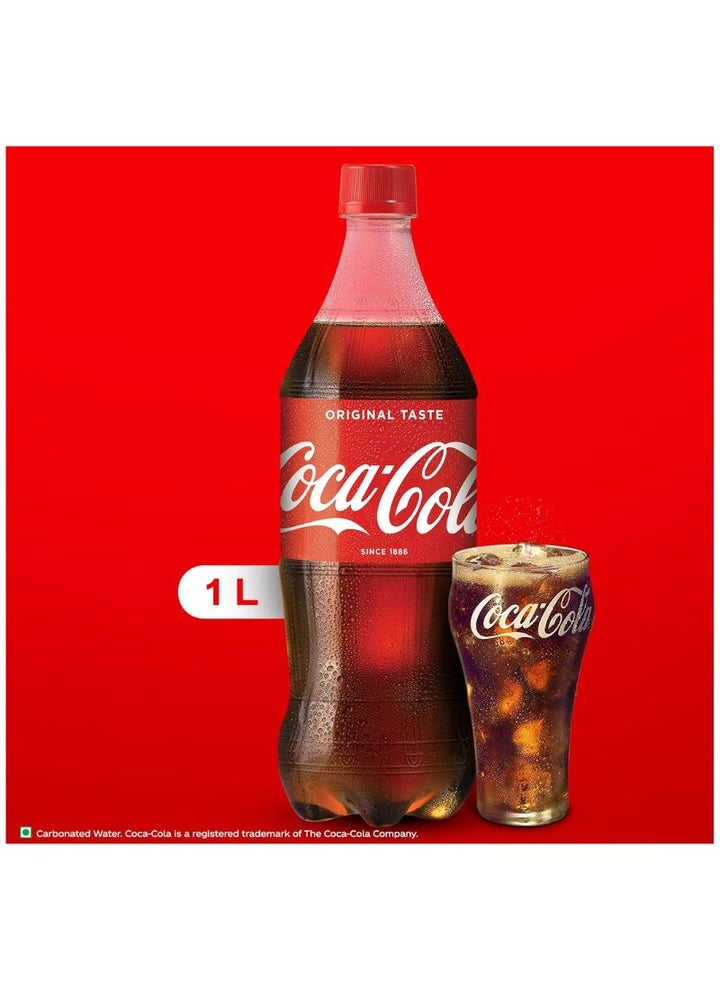 Buy Coca-Cola Original Taste Carbonated Soft Drink Pet Bottle Online ...