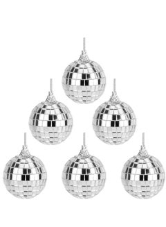 KASTWAVE 6 PCS Silver Bright Disco Ball Decor, Reflective Mirror Balls ...