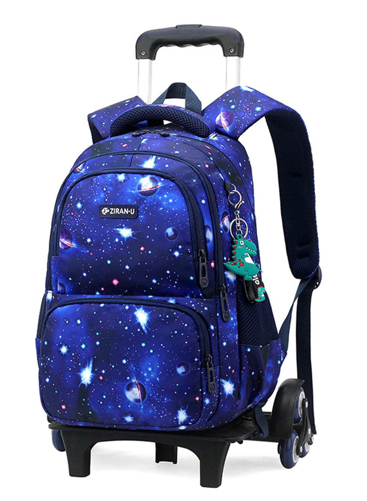 CityRiya-Long Rolling Backpack Travel Trolly BookBag School Wheeled ...