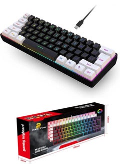 Rock Pow Rock Pow 60% Hotswap Mechanical Feeling Gaming Keyboard with ...