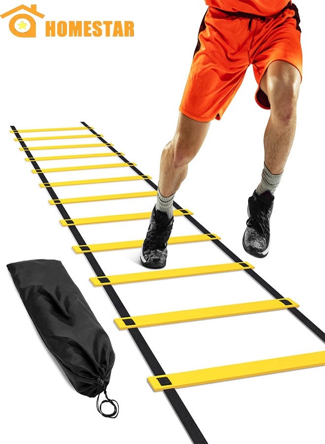 HOMESTAR 12 Rungs Agility Ladder, Speed Training Equipment, Soccer and ...