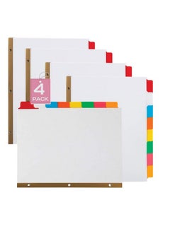 1InTheOffice 8 Tab Binder Dividers Paper Dividers With Tabs Big Tab ...