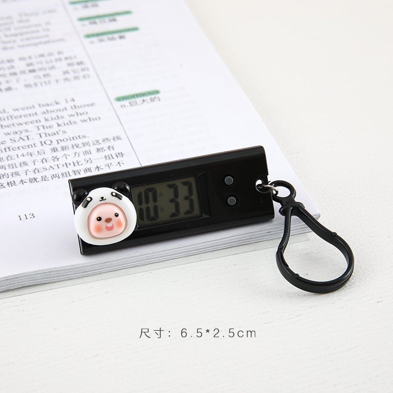 Generic Cute Student Timer Clock Black-Little Panda | Best Price KSA ...