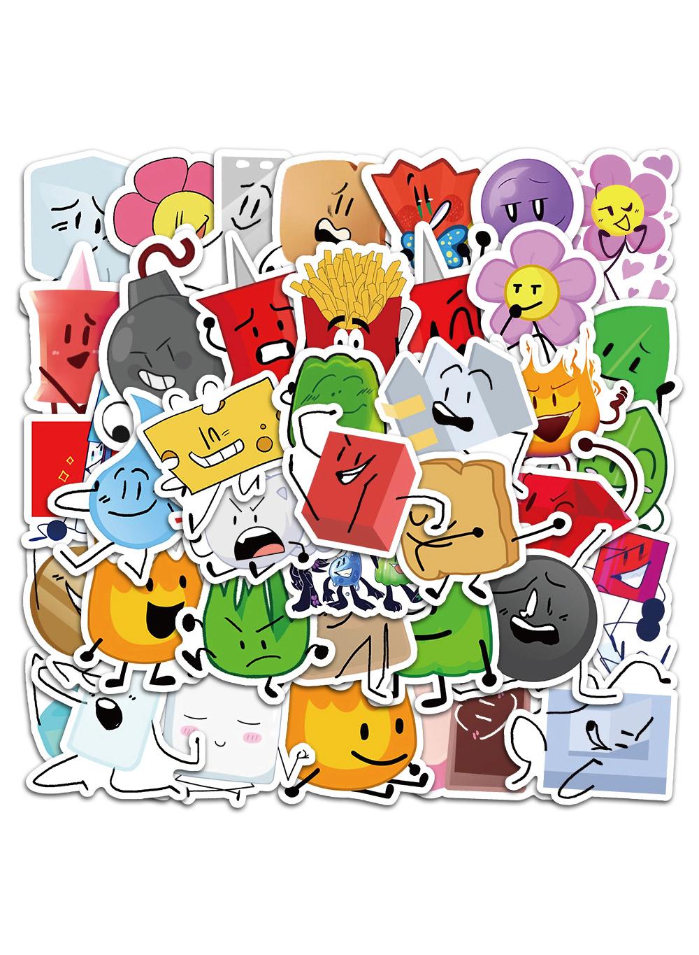 Loquat 150 Pcs Random Anime Sticker Battle For Dream Island Stickers ...