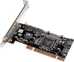 Wozlo 4 Port PCI Sata Card Sata Raid Card - I/0 Control Card 4 Port HDD ...