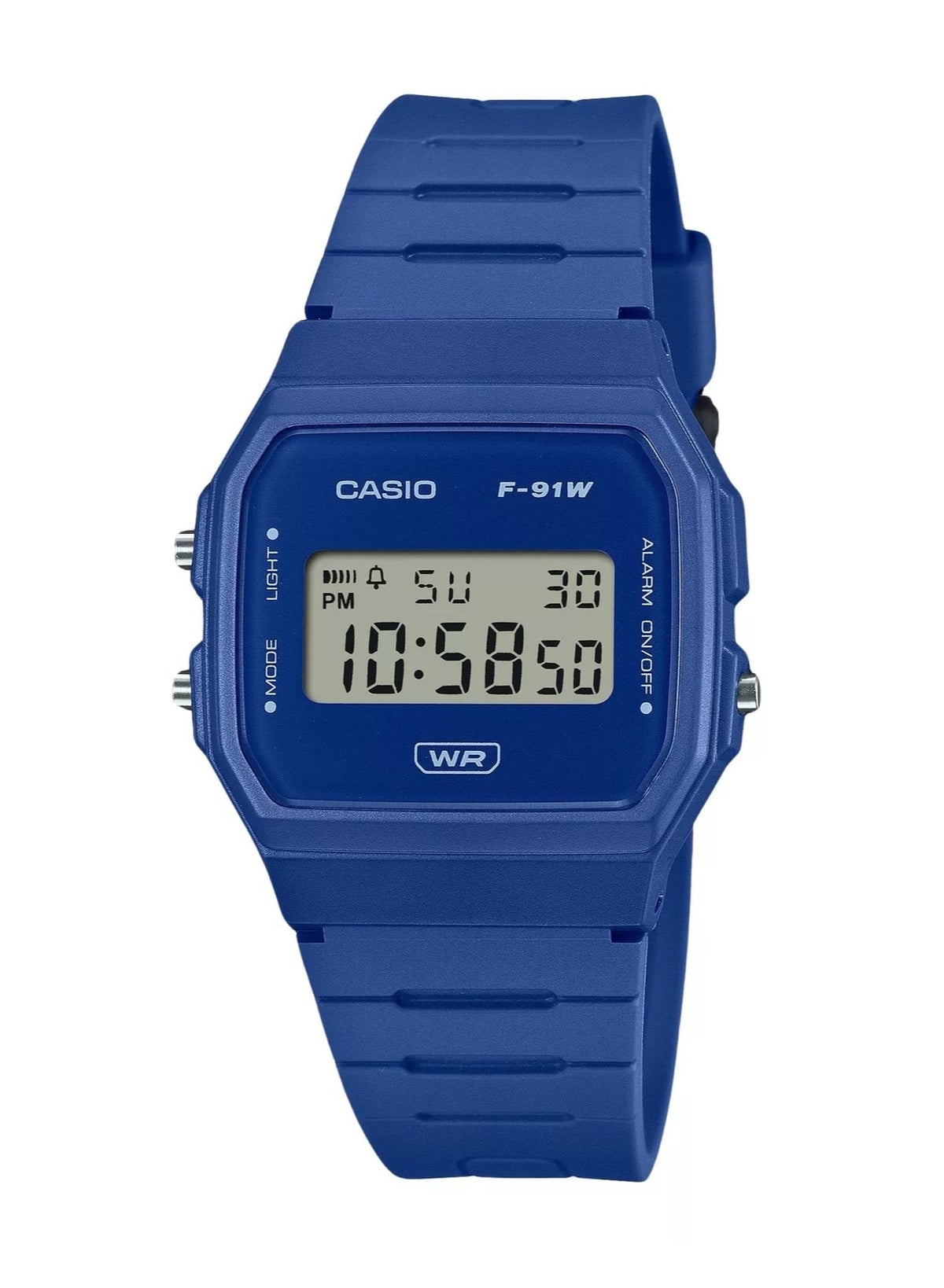 CASIO Casio POP Digital Blue Bio Based Resin Strap Quartz F-91WB-2A1 ...