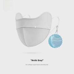 Generic UV Protection Full Face Sun Mask with Stylish Brim Arctic Gray ...