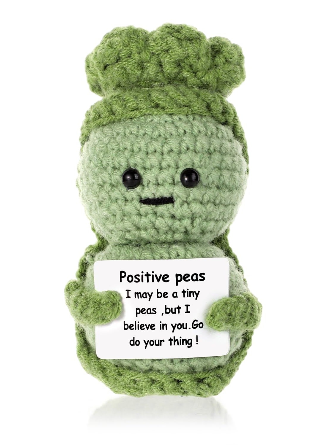 Excefore Fnnny Positive Pea, 3.8 Inch Creative Cute Positive Pea ...