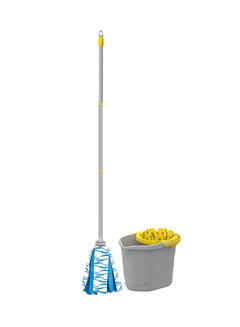 APEX Manual Mop With Bucket And Plastic Wringer And Microfibrer Mop UAE ...
