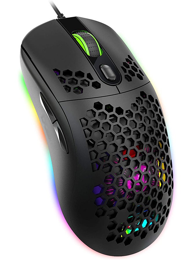 Rock Pow Rock Pow USB Wired Gaming Mouse Supports Macro Programming ...