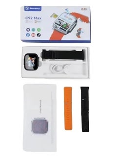 تسوق سمارت بيري وساعة ذكية C92 max شبكة 4G تعمل بنظام Android مع 3 أزواج من الأشرطة ذاكرة 64 ...
