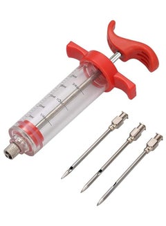 Generic Meat Injector - 14.5cm Beef BBQ Seasoning Injector with 3 ...