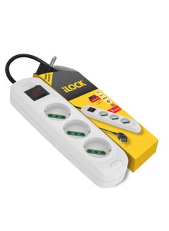 iLOCK ILOCK power strip, 3 outlets without earthing (Basic) 1.5 m ...