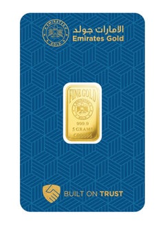 Emirates Gold RAK GOLD - 5g Gold Bar Fine Gold 999.9 Purity Emirates ...